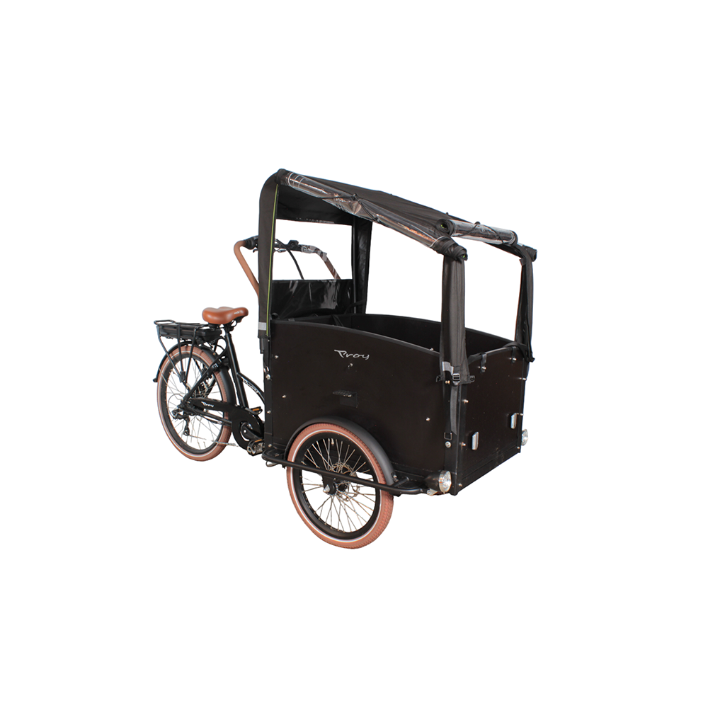 Troy cargo bike rain tent cover color black (without tent poles)